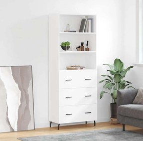 vidaXL Skříň highboard 69,5 x 34 x 180 cm kompozitní dřevo [3189404] Barva: Bílá