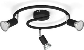Philips Limbali černá / Bodové svítidlo / 3x GU10 50W / bez zdroje / I