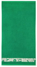 Zwoltex Ručník 50x70 Slames animals Malachite-5617 zelený froté bavlněný dětský ručník