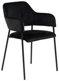 Intesi Židle Lima s područkami černá