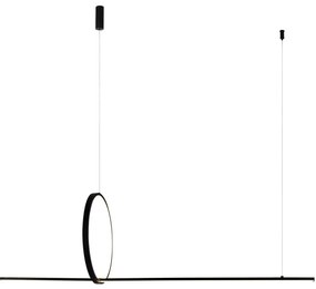 LED moderní lustr Pelle-3 stmívatelná černá