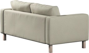 Potah na pohovku IKEA  Karlstad 2-místná, nerozkládací, krátký barva béžová látka pletený vzor