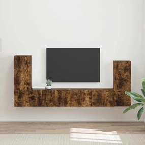 Sestava TV skříněk 4 ks Kouřový dub Kompozitní dřevo 3409119