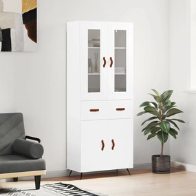 Skříň highboard bílá 69,5 x 34 x 180 cm kompozitní dřevo,  3198505