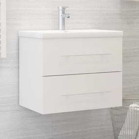 vidaXL Skříňka se zápustným umyvadlem dřevotříska [3325046] Barva: Bílá