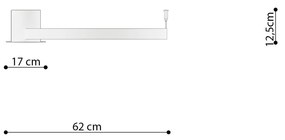 Stropní svítidlo RIO 55 zlatá LED 3000K