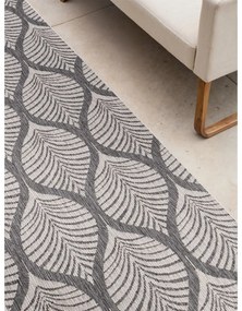 Vnitřní a venkovní běhoun v šedé a slonovinové barvě 80x250 cm Duet Liora – NORTHRUGS