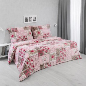 TP Francouzské mikroplyšové povlečení Premium 220x200+2x70x90 Roses