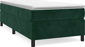 Rám postele s boxspringem tmavě zelená 80 x 200 cm samet 3121087