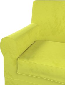 Potah na křeslo IKEA Ektorp Jennylund barva zelená látka lesklé, sametová