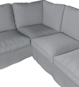 Potah na pohovku IKEA  Ektorp rohová barva šedá látka pletený vzor