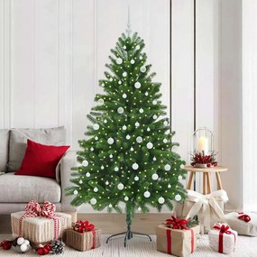 Vánoční stromeček s 300 LED diodami s stojanem Zelená 180 cm PE 3396334