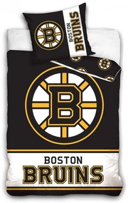 Mikroplyšové povlečení NHL Boston Bruins 140x200/70x90 cm