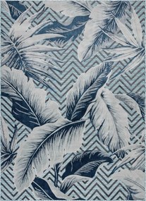 Kusový koberec Botanic 65242 Feathers aqua – na von aj na doma, 78x150, modrá, chodba / predsieň, Dywany Łuszczów