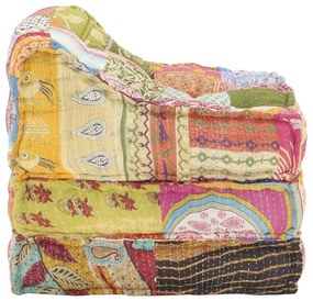 vidaXL Modulární pouf patchwork textil