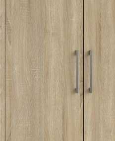 Skříň Modulo 89 x 40 x 221,5 cm, dveře dřevo, dub sonoma