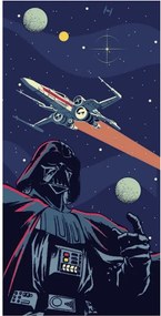 Bavlněná osuška Star Wars - motiv Temný pán galaxie - 100% bavlna - 70x140 cm