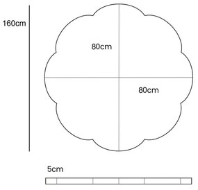 Khaki dětská hrací podložka 160x160 cm – Meowbaby