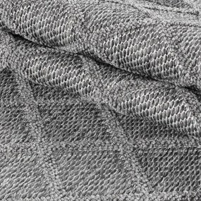 Ayyildiz, Kusový koberec Patara 4953 Grey – na ven i na doma, 80x250, šedá, chodba / předsíň