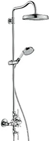 Axor Montreux - Showerpipe s termostatickou baterií a horní sprchou 1jet, chrom 16572000