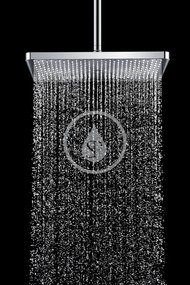 kielle Vega Hlavová sprcha 360 x 240 mm, 1 proud, sprchové rameno 430 mm, chrom/černá ki_20118SE1