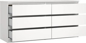 Bílá komoda 154x76x50 cm Naia – Tvilum