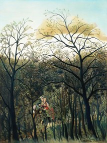 Obrazová reprodukce Rendezvous in the Forest - Henri Rousseau, (30 x 40 cm)