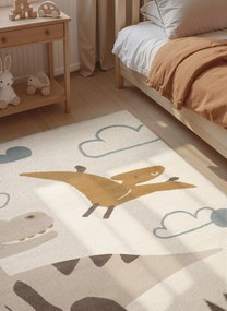Hanse Home, Dětský koberec Adventures 106412 Cream Multicolor, 120x170, vícebarevná, dětský pokoj
