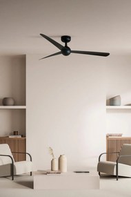 FARO 34273 SFERA M stropní ventilátor, černá s DC motorem - FARO