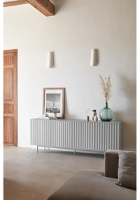 Šedá nízká komoda 211x80 cm Sierra – Teulat