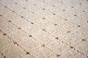 Vopi | Kusový koberec Udinese béžový - 1 m2 s obšitím