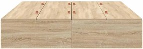 Rám postele s úložným prostorem Sonoma dub 150 x 200 cm 3335383