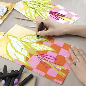 CREATIV COMPANY Kreativní sada Olejové pastely / Přenosová technika /