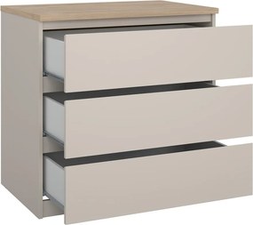 Krémová komoda 77x76x50 cm Naia – Tvilum