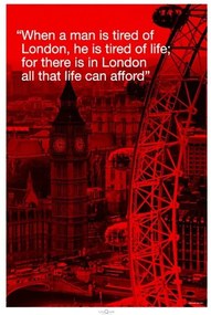 Plakát - Londýn (citát)