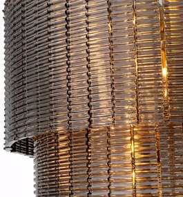 Toolight Závěsné osvětlení Crystal Modern D16 APP1677-8CP hnědé