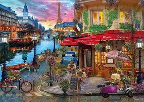 GIBSONS Puzzle Západ slunce nad Seinou / 1000 dílků / 68 x 49 cm