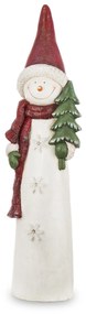Vánoční figurka sněhulák s led osvětlením a hrací skříňkou 156634