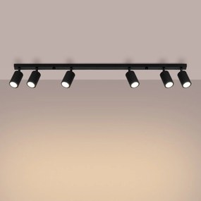 Sollux Lighting Stropní svítidlo KARBON 6L černé
