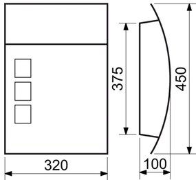 Richter Czech Poštovní schránka nerezová BK.931.G.N