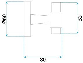 Koupelnový věšák REA ARISTO 16101 zlatá kartáčovaná