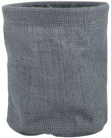 IB LAURSEN Jutový obal na květináč - šedý, šedá barva, textil 11cmx15cm