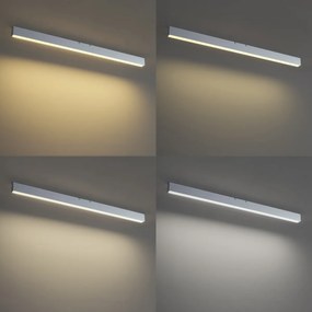Stropní svítidlo bílé vč. LED 3-stupňové stmívatelné 2700-4000K s přepínačem Dip - Keane