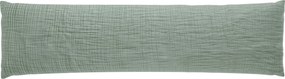 Livarno® Mušelínový potah na polštář pro spánek na boku, 40 x 145 cm (zelená)