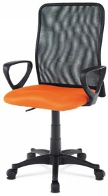 Kancelářská židle oranžová černá KA-B047 ORA