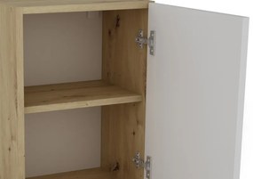 Horní kuchyňská skříňka Irma W40.56, dub artisan/bílá