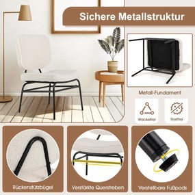 Costway Jídelní židle se zakřiveným sedákem a opěradlem Kuchyňská židle Sherpa