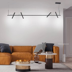 PURE Tutua LED závěsné světlo, 4 zdroje, černá