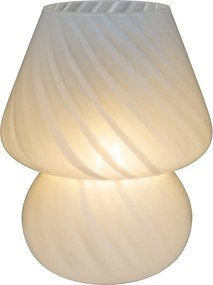 Bílá LED stolní lampa se skleněným stínidlem (výška 19,5 cm) Alton – House Nordic