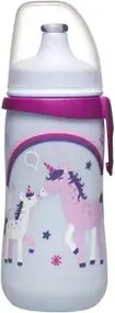 NIP Kids cup láhev s pítkem PP 330ml růžová / od 18 měsíců